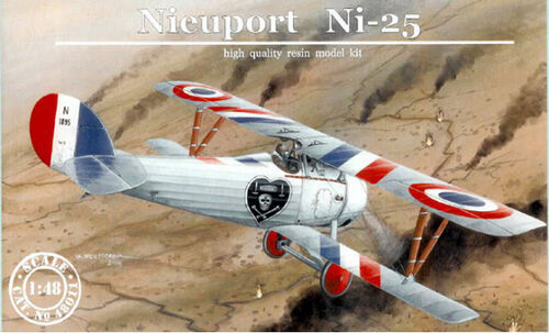 NEW! KARAYA 48011 Nieuport Ni-25 -Resin Kit with PE Parts & Decals