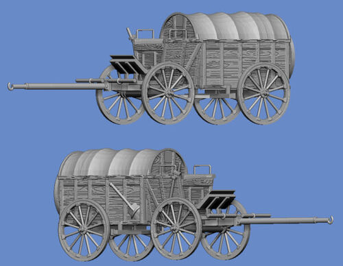 NEW! Germania-Figuren 48-WW2-0577 Heavy Field Wagon – HF 2