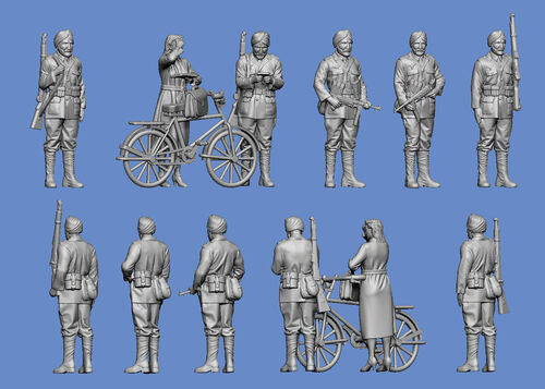 NEW! Germania-Figuren 35-WW2-0491 Free Indian Legion Of The Waffen-SS 02