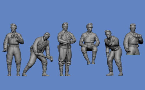 Germania-Figuren 48-WW2-0870 Japanese WW2 Tank Crew