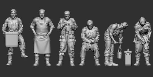Germania-Figuren 48-WW2-0161 Wehrmacht – At The Field Kitchen 02