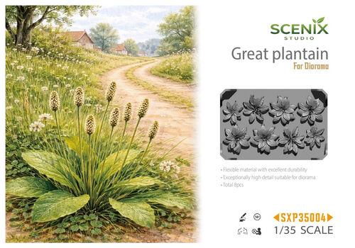 NEW! Scenix Studio SXP35004 Great Plantain (3D-Printed)