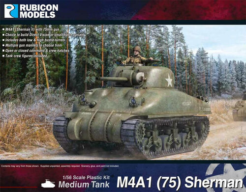 NEW! Rubicon Models 280086 Sherman M4A1 75 mm - DV and SH