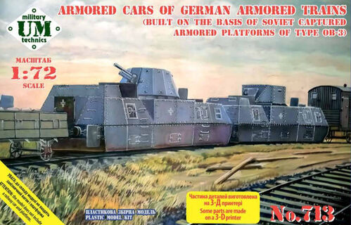 NEW! UM MT 713 Armored Cars of German Armored Trains