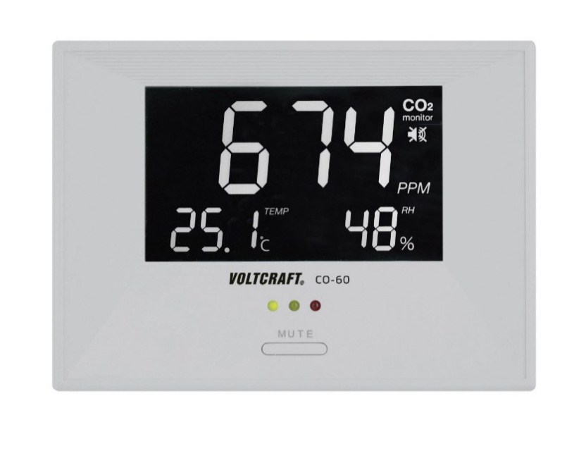 Merač ugljen-dioksida zidni VOLTCRAFT CO2-60