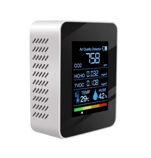 Merač kvaliteta vazduha 5 u 1 CO₂, formaldehid, VOC, temperatura i vlažnost