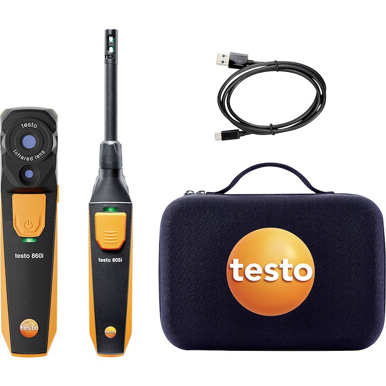 Termohigrometar i termovizijska kamera set Testo 860i 605i