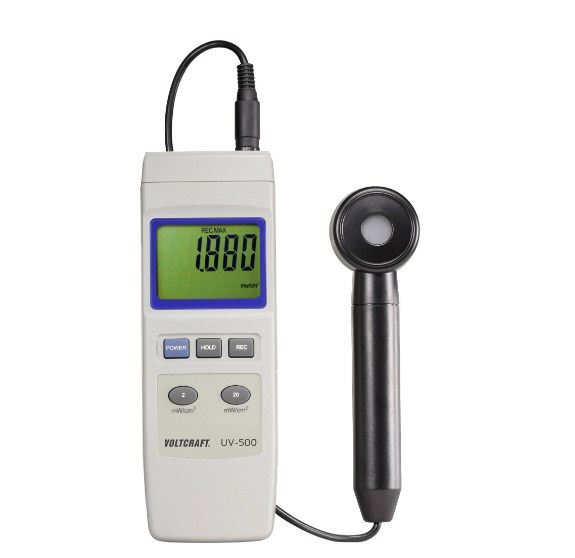 UV metar VOLTCRAFT UV-500 0.002 – 19.99 mW/cm²