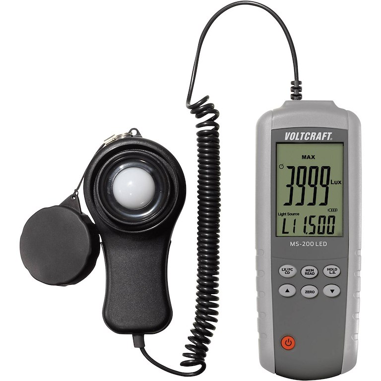 Luksmetar VOLTCRAFT MS-200LED LED 0 – 400000lux