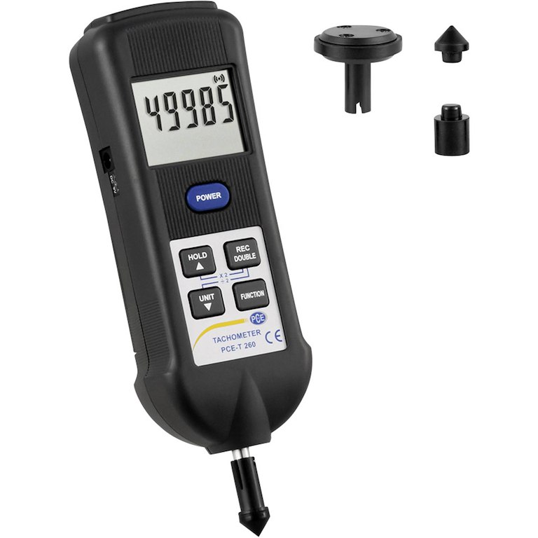 Tahometar optički i kontaktni PCE Instruments PCE-T 260 0.5 – 99.999o/min