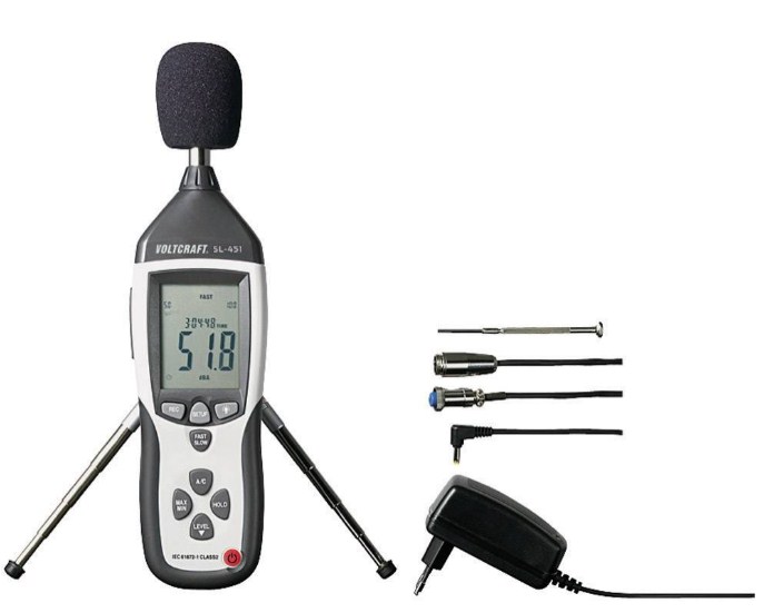 Merač nivoa zvuka Voltcraft SL-451 30 – 130dB