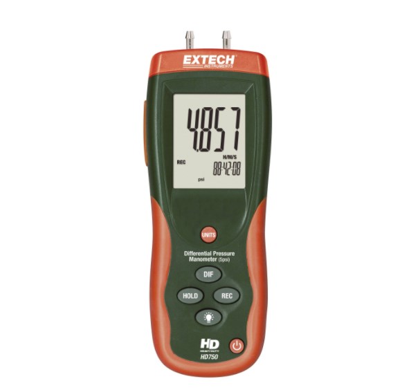 Ispitivač pritiska Extech HD750 0 – 0.3447bar