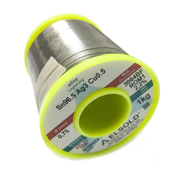 Tinol / kalaj žica Elsold Sn96.5/Ag3/Cu0.5, 0.75mm 1kg