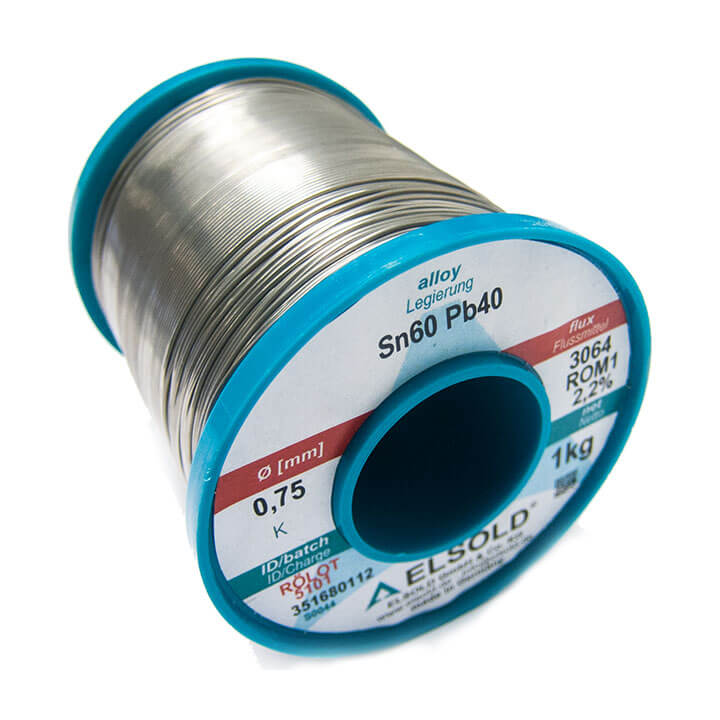 Tinol / kalaj žica Elsold Sn60/Pb40, 0.75mm 1kg