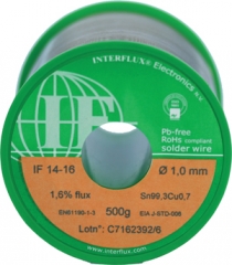 Tinol / kalaj žica Interflux Sn96.5/Ag3/Cu0.5 1mm 500g