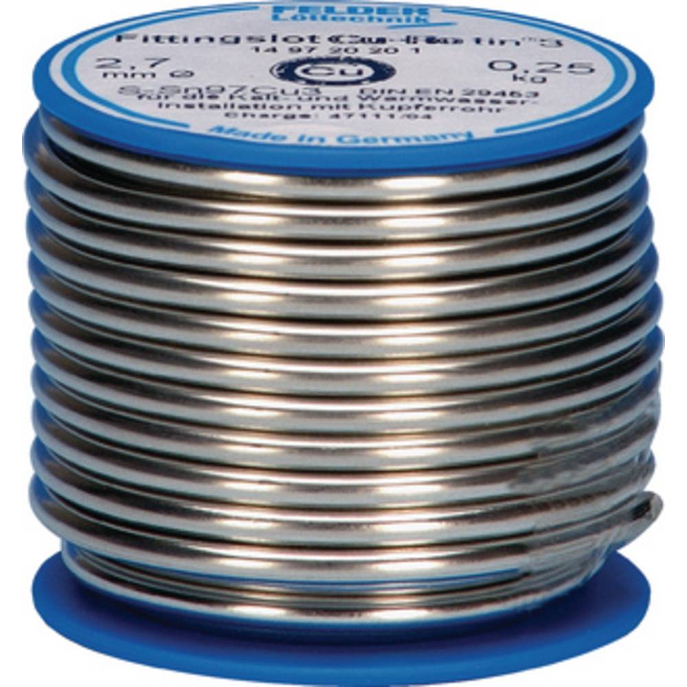 Tinol / kalaj žica Felder Löttechnik Cu-Rotin® Sn97/Cu3 2.7mm 250g