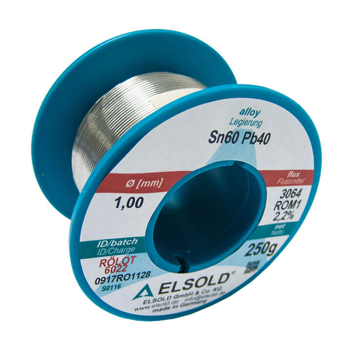 Tinol / kalaj žica Elsold Sn60/Pb40, 1mm 250g