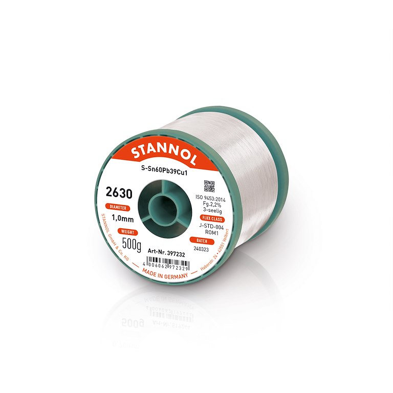 Tinol / kalaj žica Stannol Sn60/Pb39/Cu1 2630 0.7mm 100g