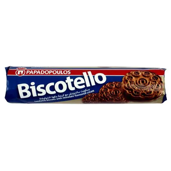 PAPADOPULOS Biskvit Biscotello, Čokolada, 200 g