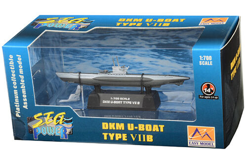 NEW! Easy Model 37313 German WWII Kriegsmarine U-Boot Type VII B