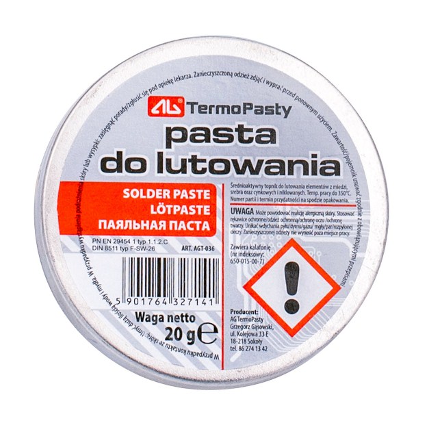 Pasta za lemljenje 100g AG Termopasty