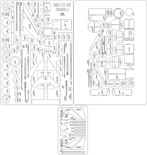 Answer MSM-064-SZK MiG-21 MF - Laser Frames