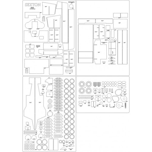 Answer ANG-105-SZK01 Sexton - Laser Cut Frames, Details