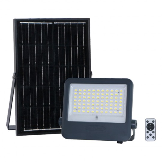 M452080-S6 200W SOLARNI LED REFLEKTOR SET 6500K IP65 ABS TAMNO SIVI
