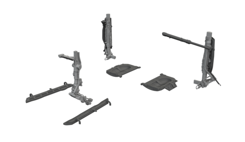 Eduard 6481168 MiG-21 F - Undercarriage Legs (for Eduard Kits / 3D-Printed)