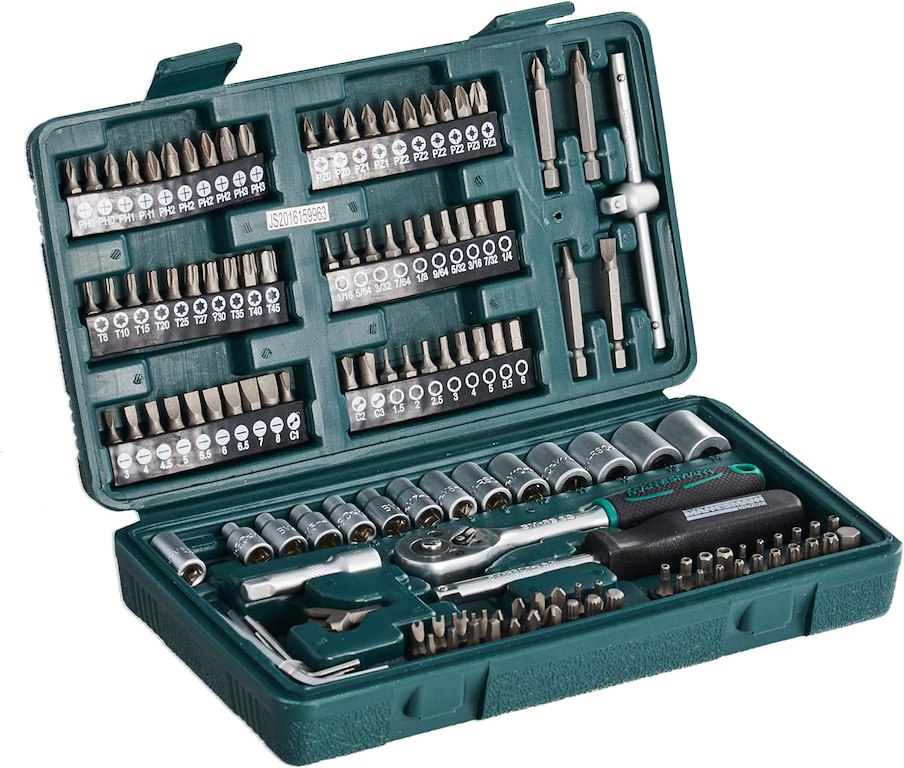 Set nasadnih ključeva i odvrtača Brüder Mannesmann M29166 130 u 1