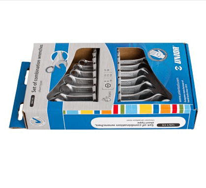 UNIOR Ključevi set 8 u 1 viljuškasto okasti u kartonskoj kutiji