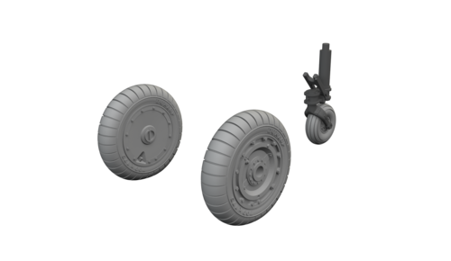 Eduard 6481201 Focke Wulf Fw-190 D-9 - Wheels Set (for MiniArt Kits / 3D-Printed)
