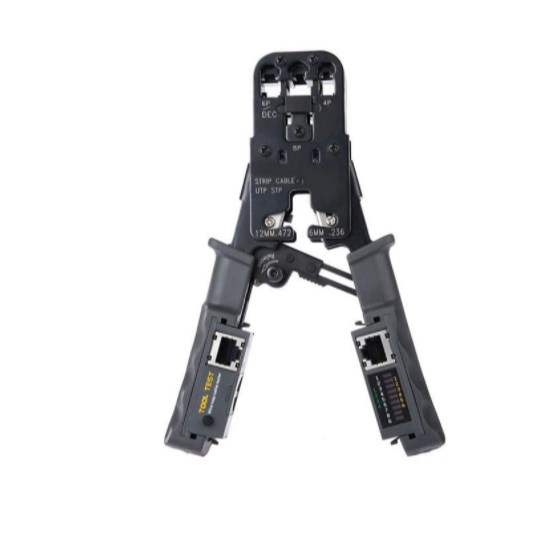 Klešta za krimpovanje RJ10, RJ12, RJ45 i tester LAN kabla