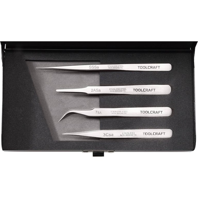 Set pinceta TOOLCRAFT 816747 4 u 1