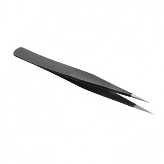 Pinceta ESD metalna 125x11mm ZD-156A