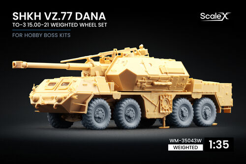 NEW! ScaleX WM-35043S ShKH vz.77 DANA - 3D-Printed TO-3 Weighted Wheel Set (for Hobby Boss Kits)