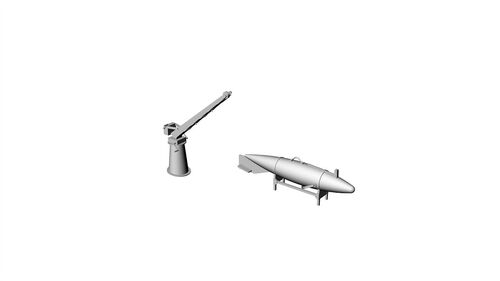 NEW! SWORDFISH MODELS 14414205 Minesweeping Floats and Davits