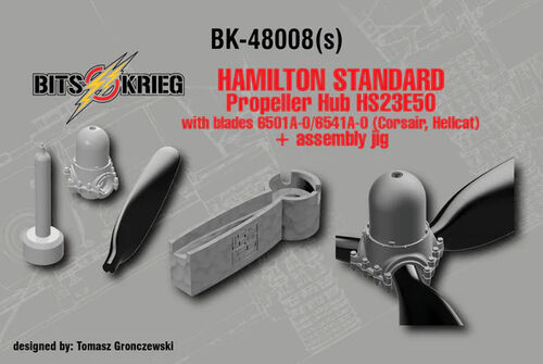 Bitskrieg 48008S Hamilton Standard Propeller Hub HS23E50 (for Corsair and Hellcat)