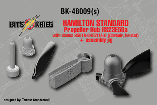 Bitskrieg 48009S Hamilton Standard Propeller Hub HS23E50a (for Corsair and Hellcat)