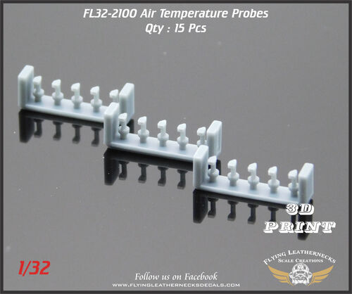 Flying Leathernecks 32-2100 Air Temperature Probes (15 pcs / 3D-printed)