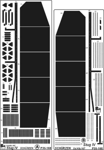 Part P35-168 Sd.Kfz.167 Stug IV schurzen Dragon