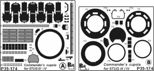 Part P35-174 Commander's Cupola for StuG III & IV