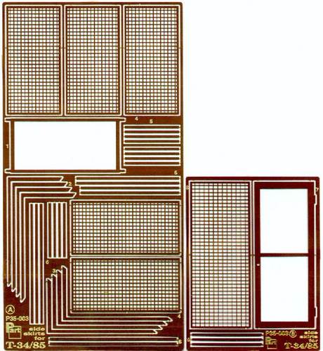Part P35-003 Side skirts for T-34/85 (Berlin '45)
