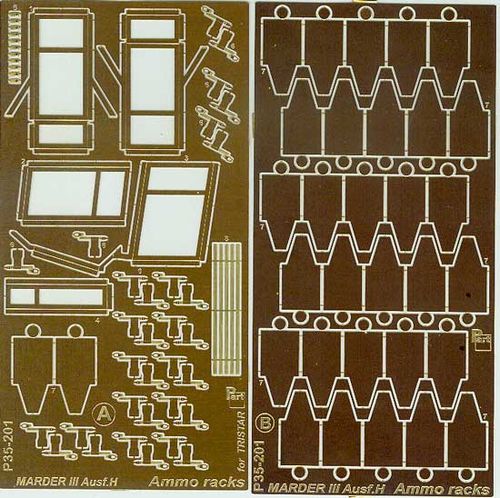 Part P35-201 Marder III Ausf. H ammo racks Tristar