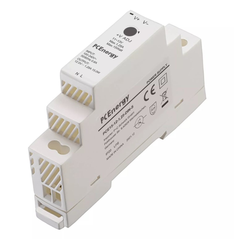 Industrijsko napajanje PCE 15W 12V 1.25A za DIN montažu