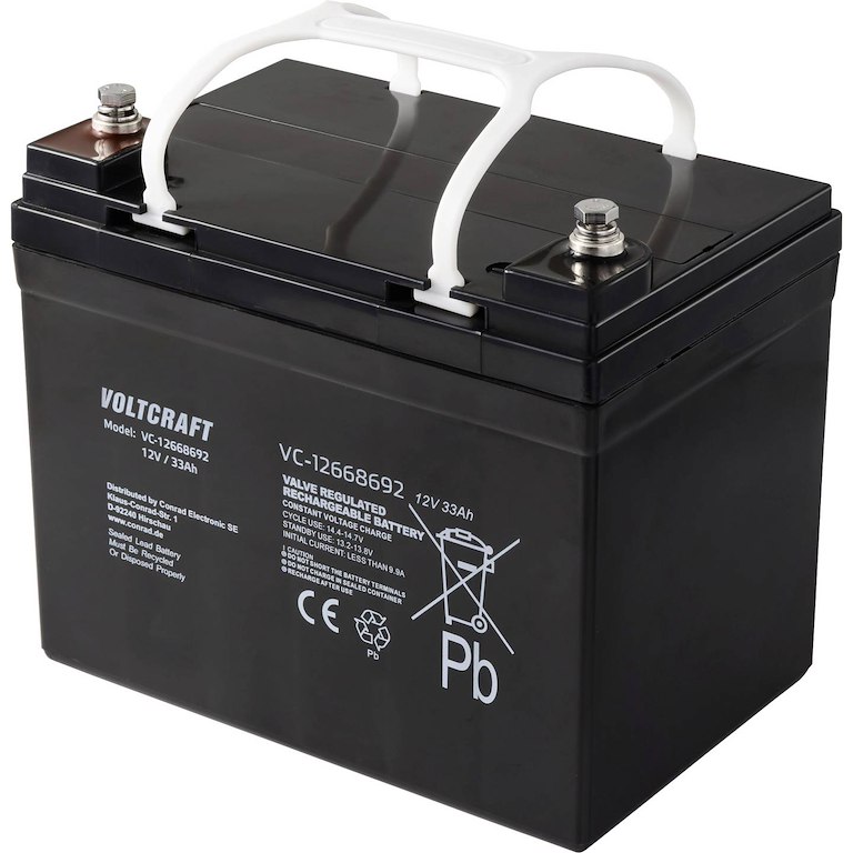 Akumulator VOLTCRAFT VC-12668692 12V 33Ah 195x155x130mm