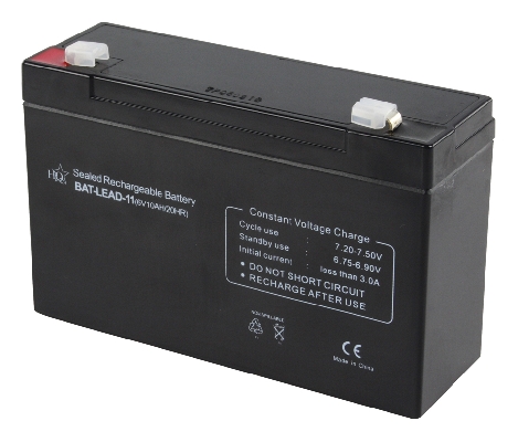 Akumulator, 6V, 10Ah, 151x50x95mm, olovni, hermetički zatvoren