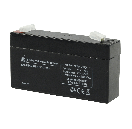 Akumulator, 6V, 1.2Ah, 97x24x52mm, olovni, hermetički zatvoren