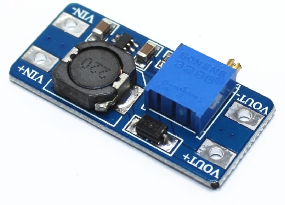 DC/DC konvertor MT3608 Step Up modul 2A, In=2-24V, Out=5-28V