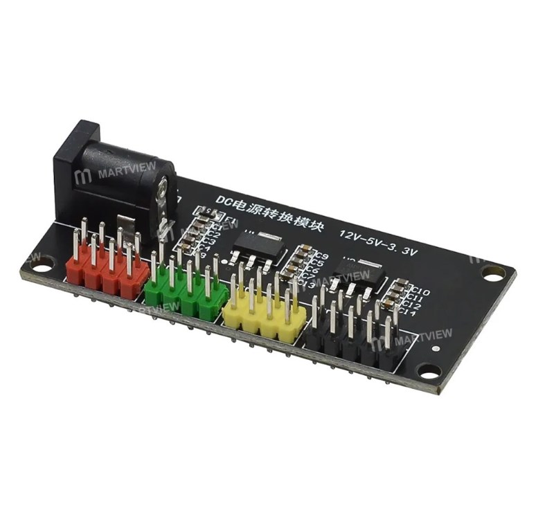 0.8A DC/DC konvetor step down IN 6-12V OUT 3.3V 5V 12V